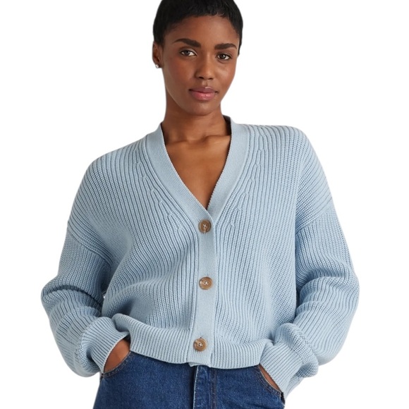 Quince | Sweaters | Quince 0 Organic Cotton Fisherman Boxy Cropped ...